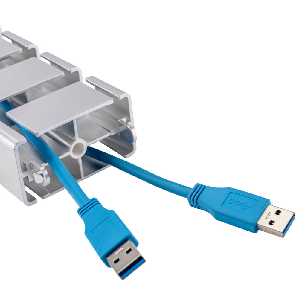 Clamp on Cable Management Spine Quad Entry Vertebrae for Sit Stand Sta – Ergox Australia