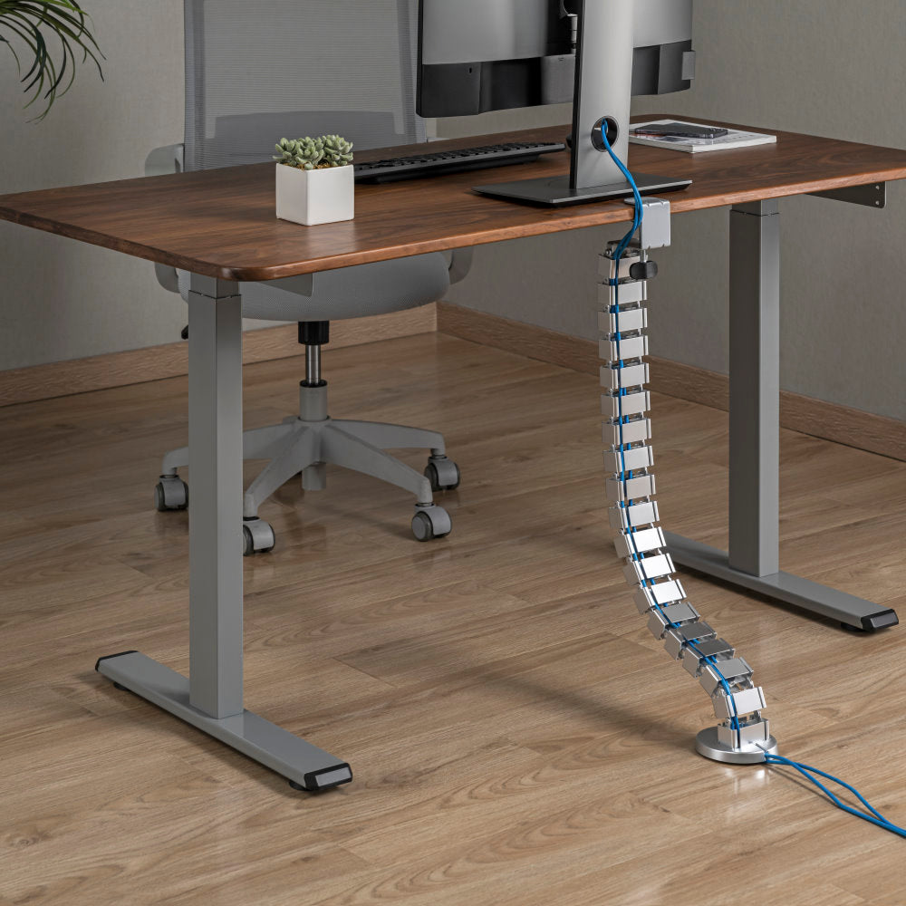 Clamp on Cable Management Spine Quad Entry Vertebrae for Sit Stand Sta ...