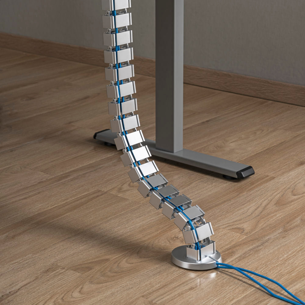 Clamp on Cable Management Spine Quad Entry Vertebrae for Sit Stand Sta ...