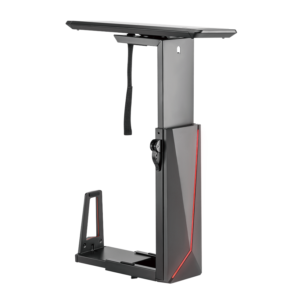 Sliding RGB Deluxe Under Desk Gaming CPU Mount ATX PC Case Holder Brac ...