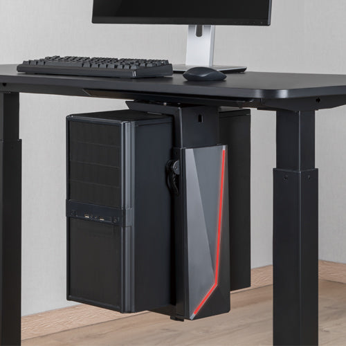 Sliding RGB Deluxe Under Desk Gaming CPU Mount ATX PC Case Holder Brac ...